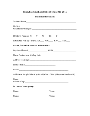 Fillable Online FLC Registration.doc Fax Email Print - pdfFiller