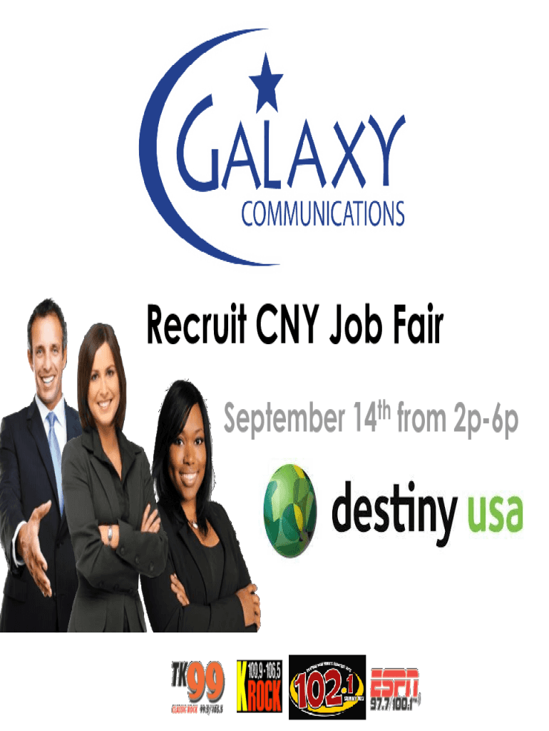 Fillable Online Recruit CNY: Find your first job or a new career Fax Email Print - pdfFiller