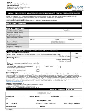 Fillable Online New Prescribed Accommodation Premises Fax Email Print - pdfFiller