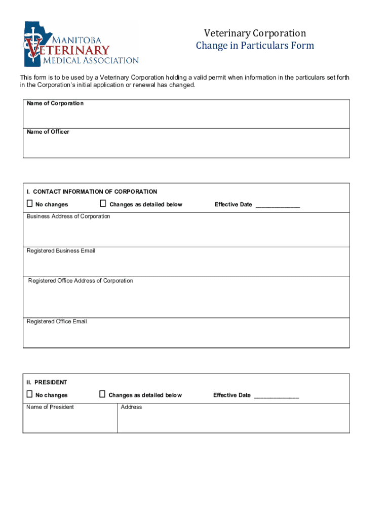 Fillable Online Temporary Veterinary Permit Application Instructions ...