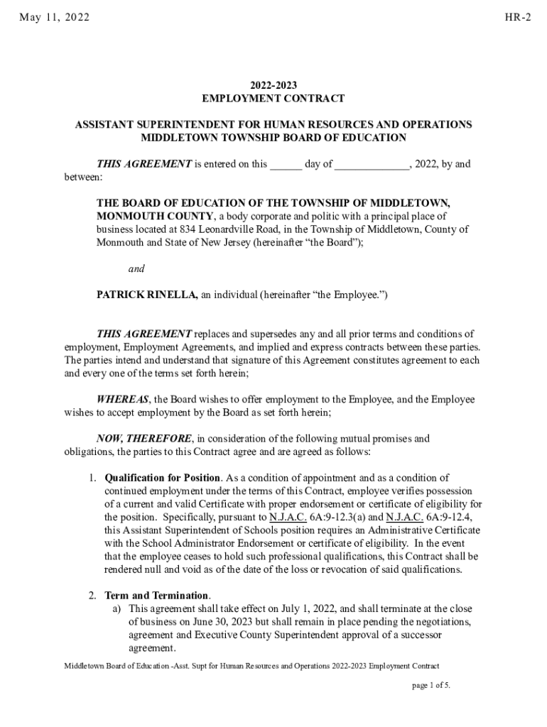 Fillable Online approval of employment agreement a23.001 Fax Email Print - pdfFiller
