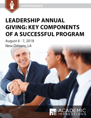 Fillable Online How to Leverage Leadership Annual Giving to Build Your ... Fax Email Print ...