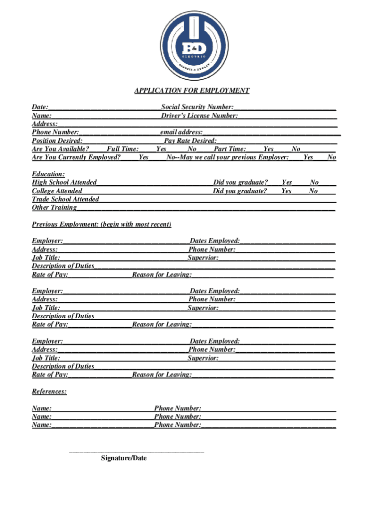 Fillable Online Employee/COL Application Completion Checklist Fax Email ...