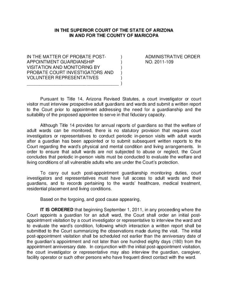 Fillable Online Probate FilingMaricopa County Clerk of Superior Court ...