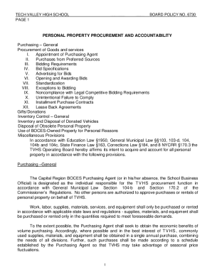 Fillable Online Personal Property Procurement and Accountability Fax ...