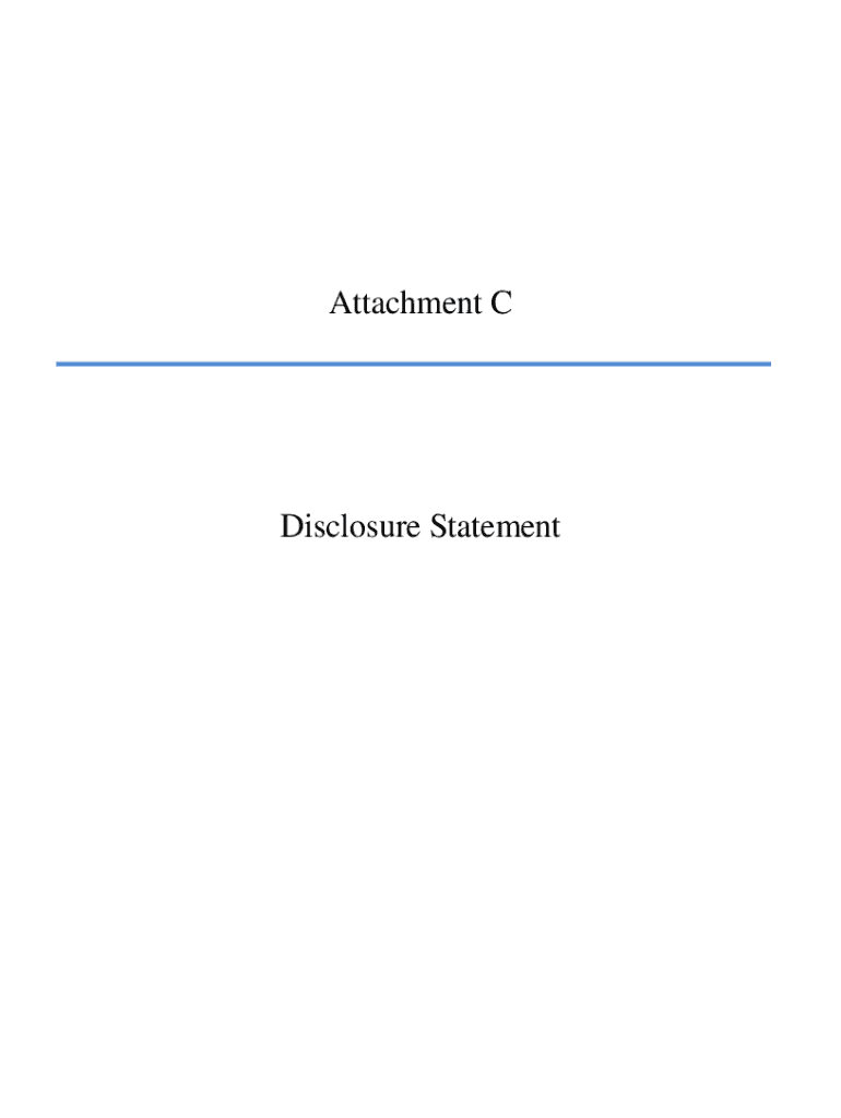 Fillable Online ocf dc Attachment H - Conflict of Interest Disclosure ...