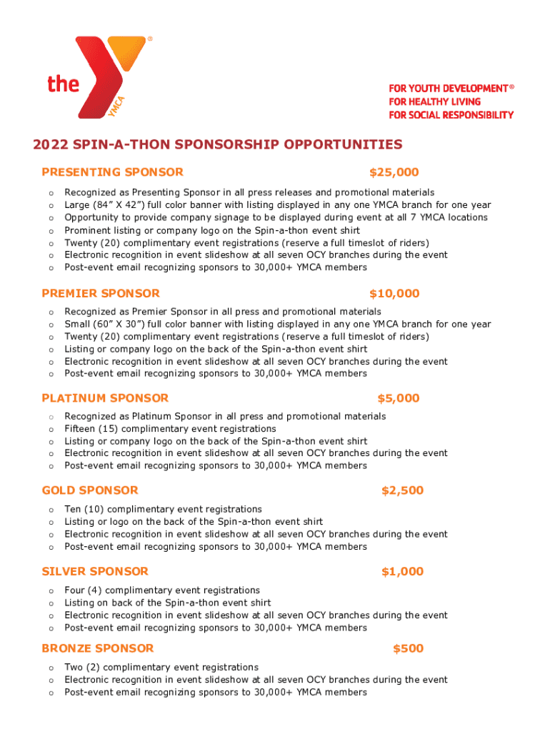 Fillable Online Recognized as Presenting Sponsor in all press releases ...