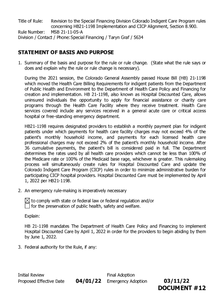 Fillable Online OAG edited HB21-1198 Implementation and CICP Alignment ...