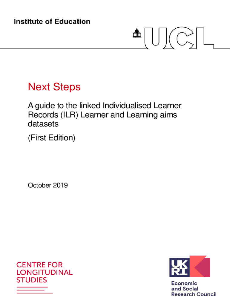 Fillable Online Next Steps - A guide to the linked Individualised ...