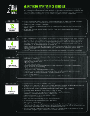 Fillable Online A Checklist For Your Absolute High-End Home Maintenance ...