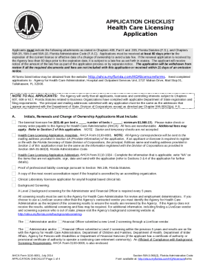 Florida Statute 395 Doc Template | pdfFiller