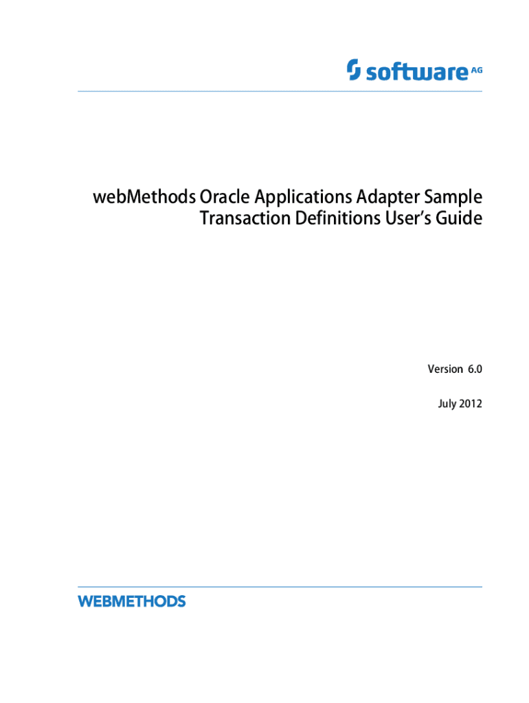 Fillable Online 6-0 Oracle Apps Adapter Sample Transaction Definitions ...