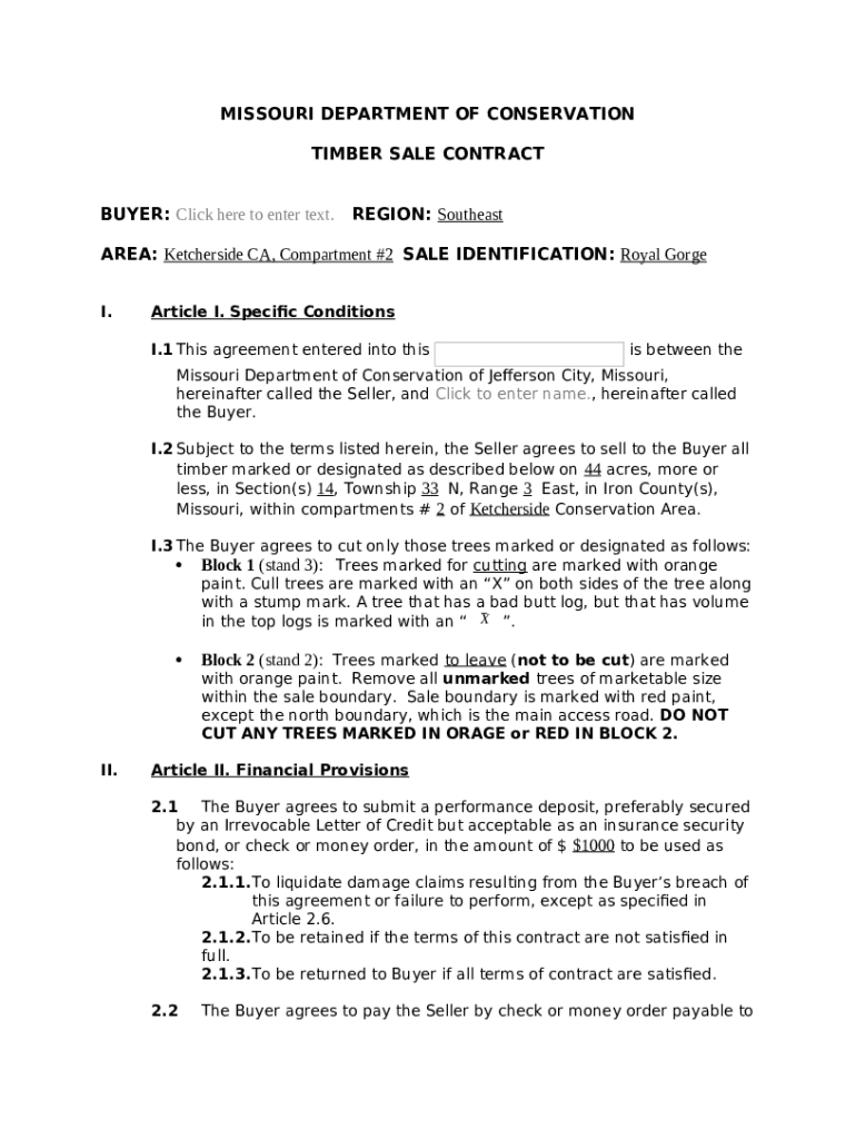 1final-Stateland-Timber-Sale-Contract-royal- ... Doc Template | pdfFiller