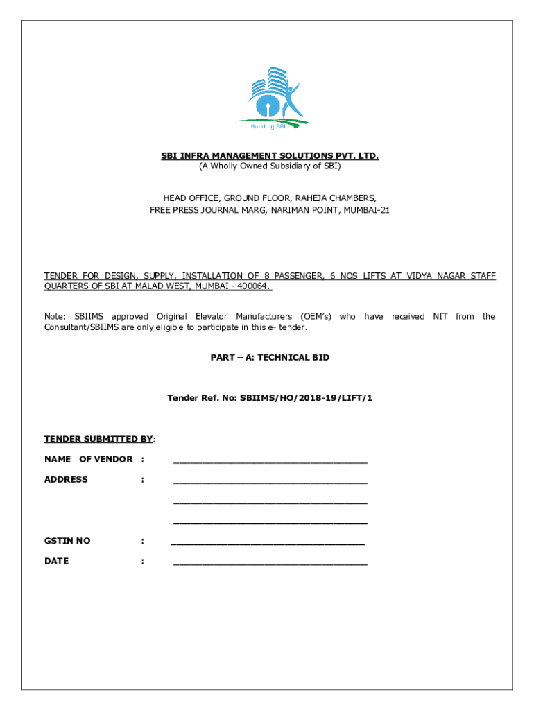 Fillable Online (PDF) SBI INFRA MANAGEMENT SOLUTIONS PVT.LTD.M ... Fax Email Print - pdfFiller