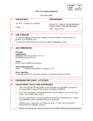 Fillable Online Job Description Form - fm1130 Fax Email Print - pdfFiller