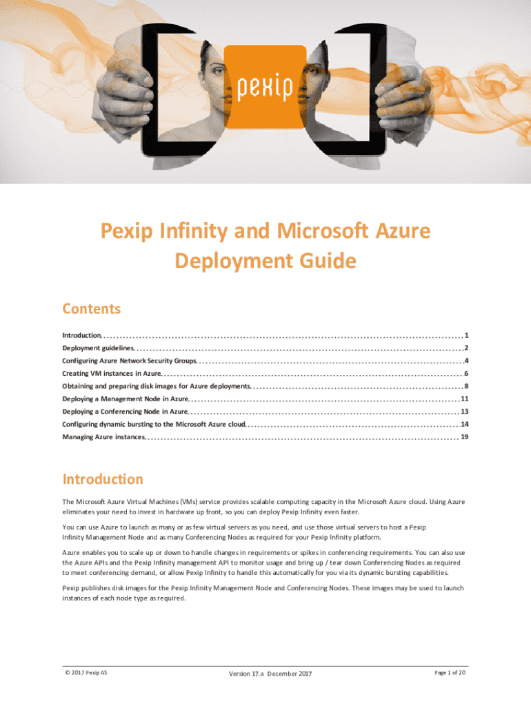 Fillable Online Deploying Pexip Infinity on Microsoft Azure Virtual Machines Fax Email Print ...