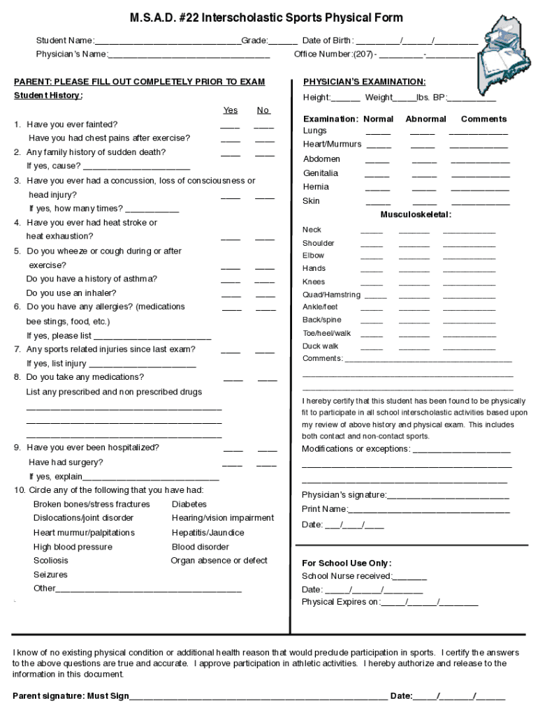 Fillable Online Maine School Administrative District 75: Home - Topsham Fax Email Print - pdfFiller