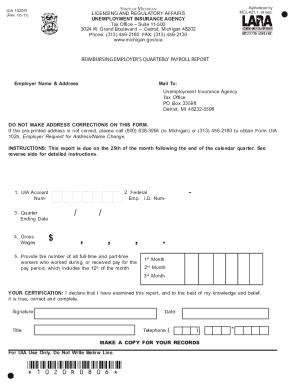 Fillable Online Uia 1020 R Form. Michigan Secretary of State Fax Email ...