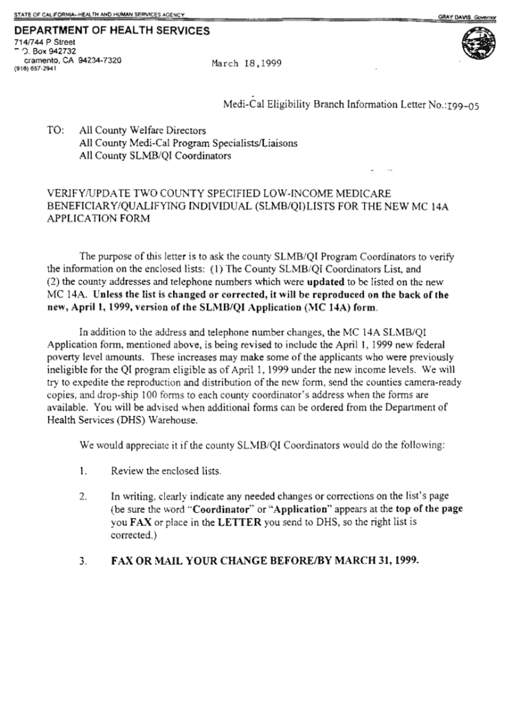 Fillable Online VERIFY/UPDATE TWO COUNTY SPECIFIED LOW-INCOME MEDICARE ...