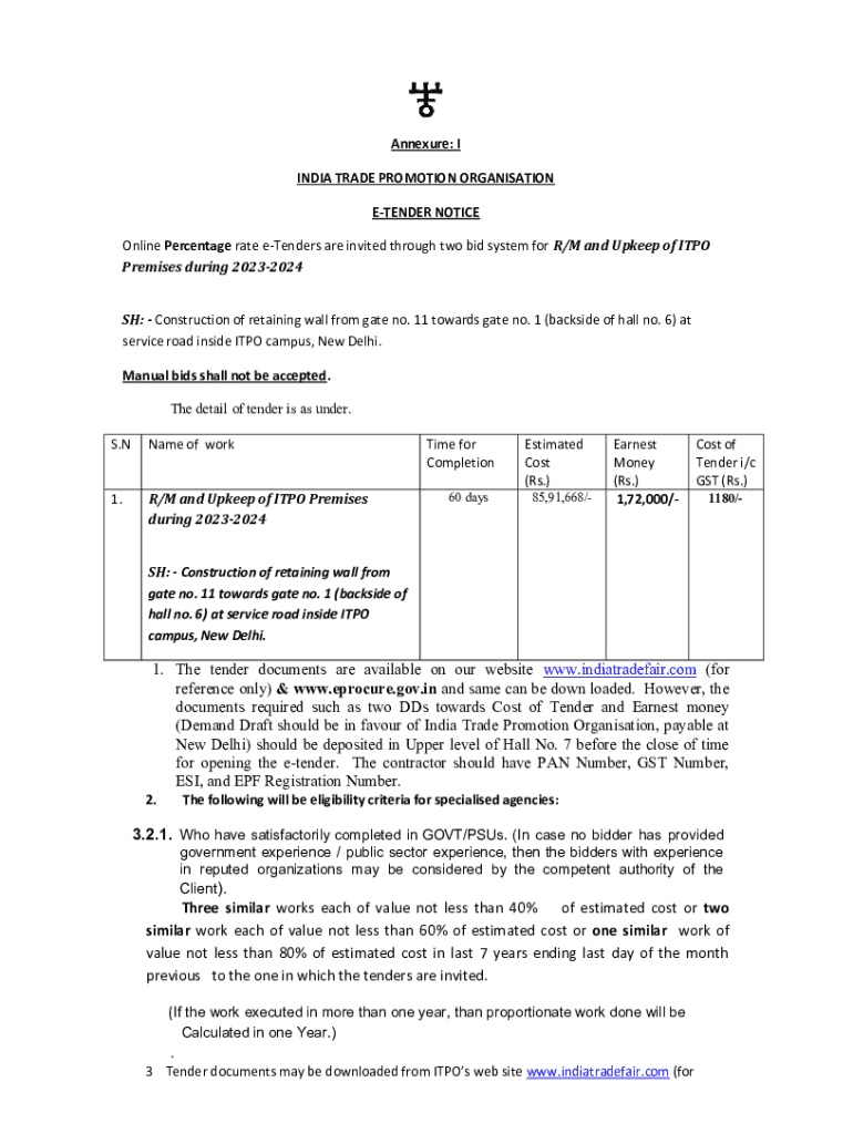 Fillable Online Draft Tender Fax Email Print - pdfFiller