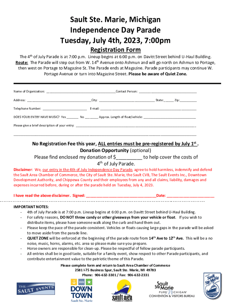 Fillable Online Independence Day Parade: everything you need to know Fax Email Print - pdfFiller