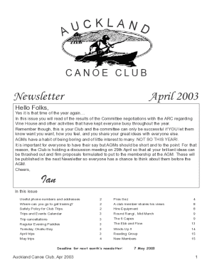 Fillable Online CANOE CLUB Fax Email Print - pdfFiller