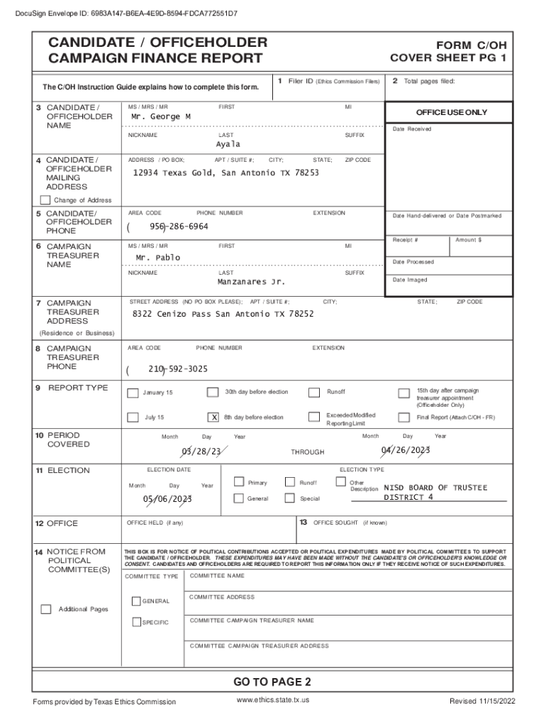 Fillable Online George M. Ayala Fax Email Print - pdfFiller