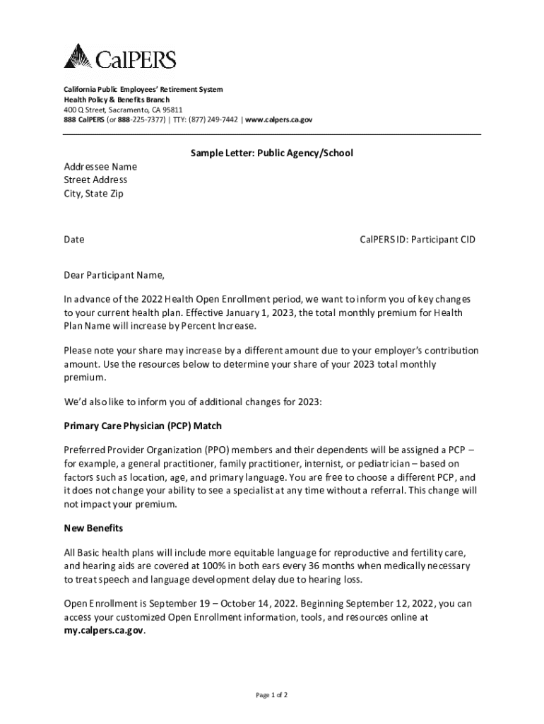 Fillable Online Preferred Provider Organization (PPO) Public Agency and ...