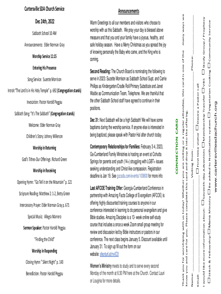 Fillable Online Worship in Returning Fax Email Print - pdfFiller