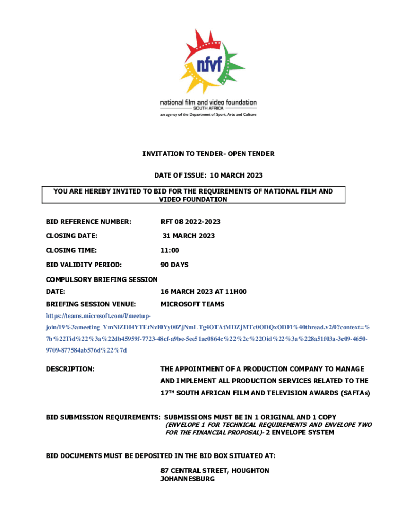 Fillable Online BID REFERENCE NUMBER: Fax Email Print - pdfFiller