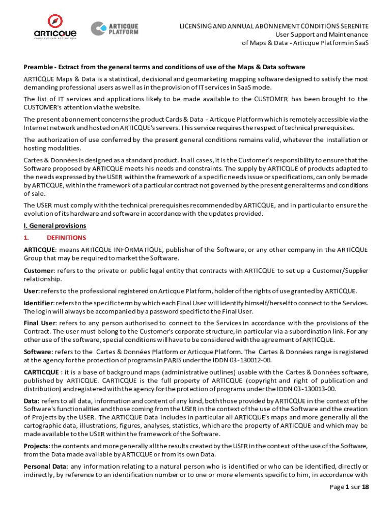 Fillable Online End User License AgreementAvenza Maps Fax Email Print - pdfFiller