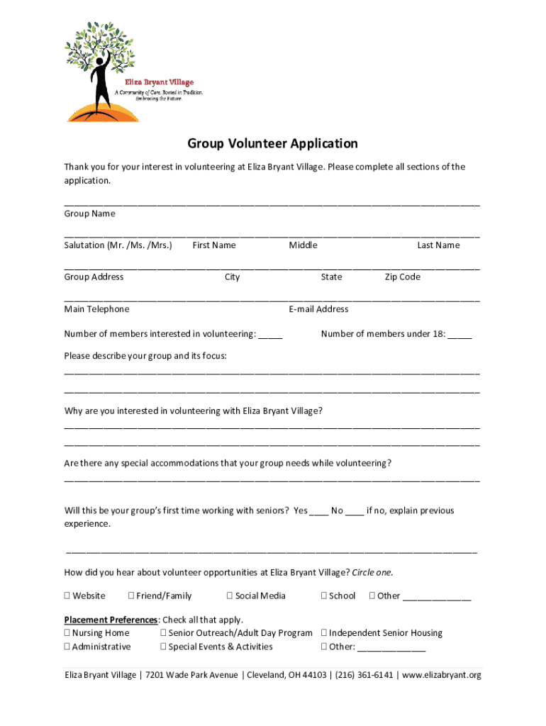 Fillable Online Group Volunteer Information & Wavier Form Fax Email ...