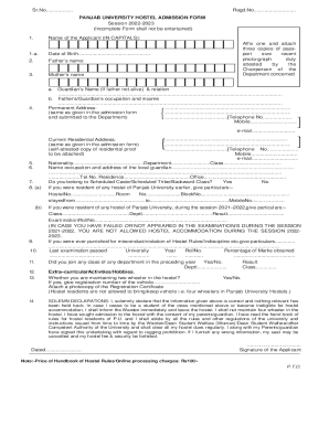 Fillable Online Hostel forms 2022-23 (15.2.23) Final.docx Fax Email Print - pdfFiller