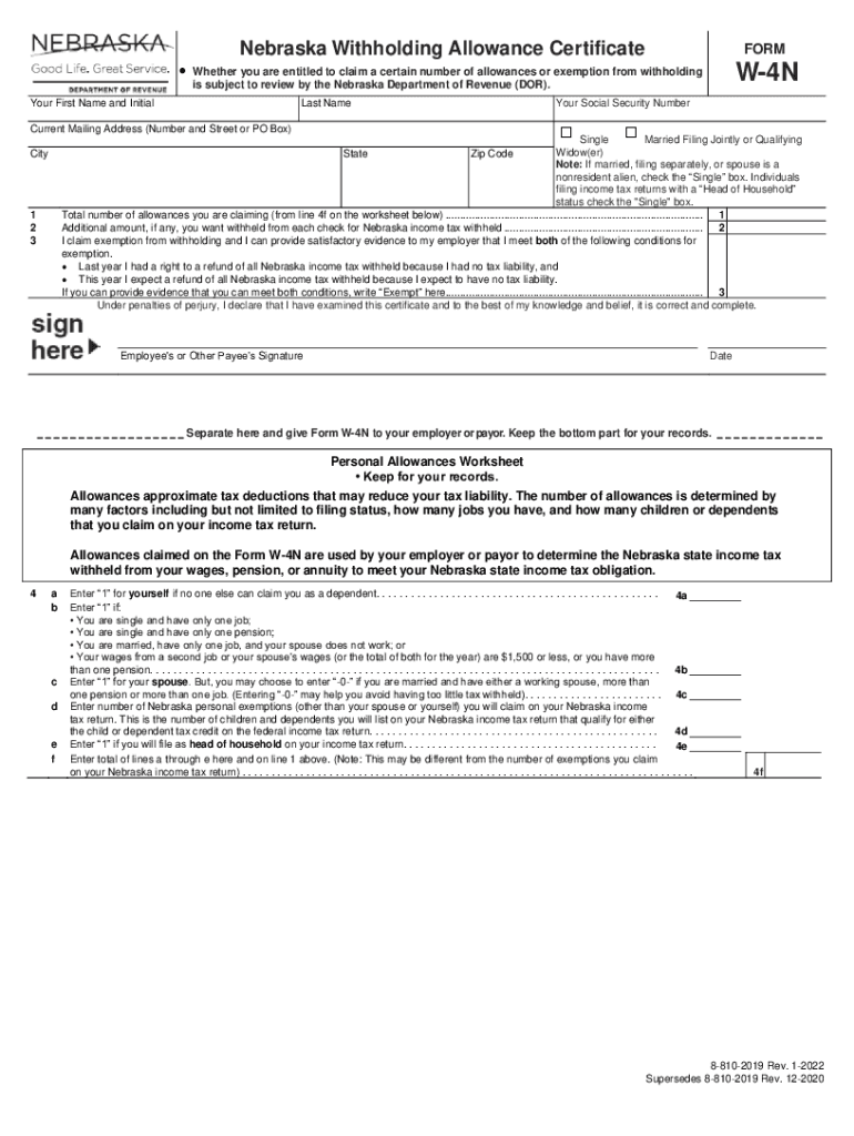 Fillable Online K-4 Employees Withholding Allowance Certificate Rev. 11 ...