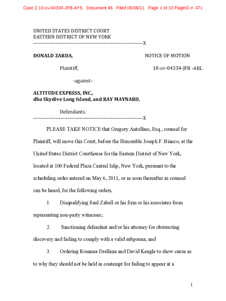 Fillable Online files eqcf motion to stay Fax Email Print - pdfFiller