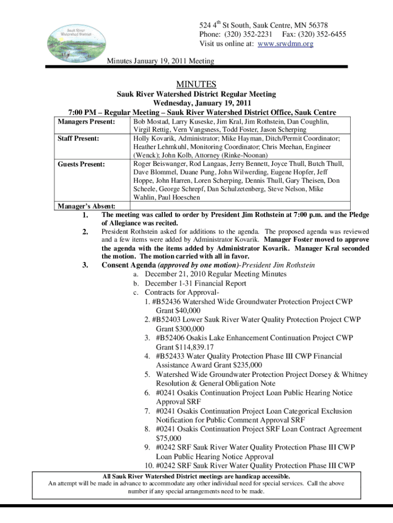 Fillable Online Bob Mostad, Larry Kuseske, Jim Kral, Jim Rothstein, Dan ...