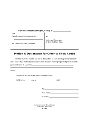 File a Motion to Vacate Judgment / Order in a Civil Case Doc Template ...