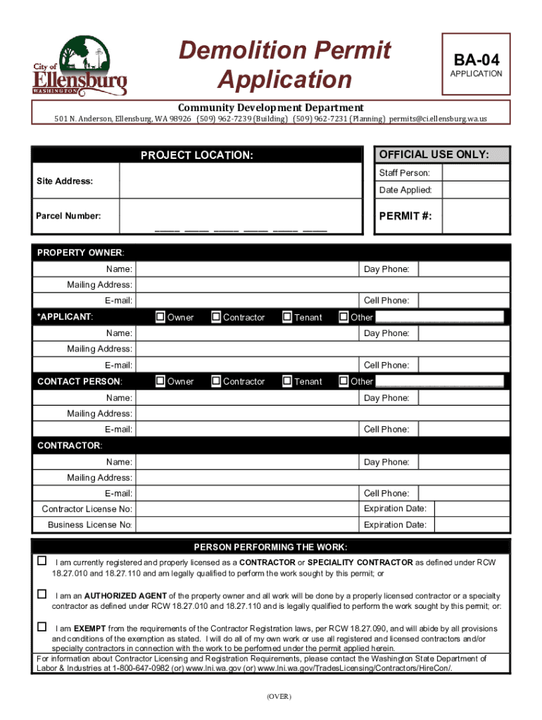 Fillable Online Variance Request Permit Application Form Fax Email Print Pdffiller