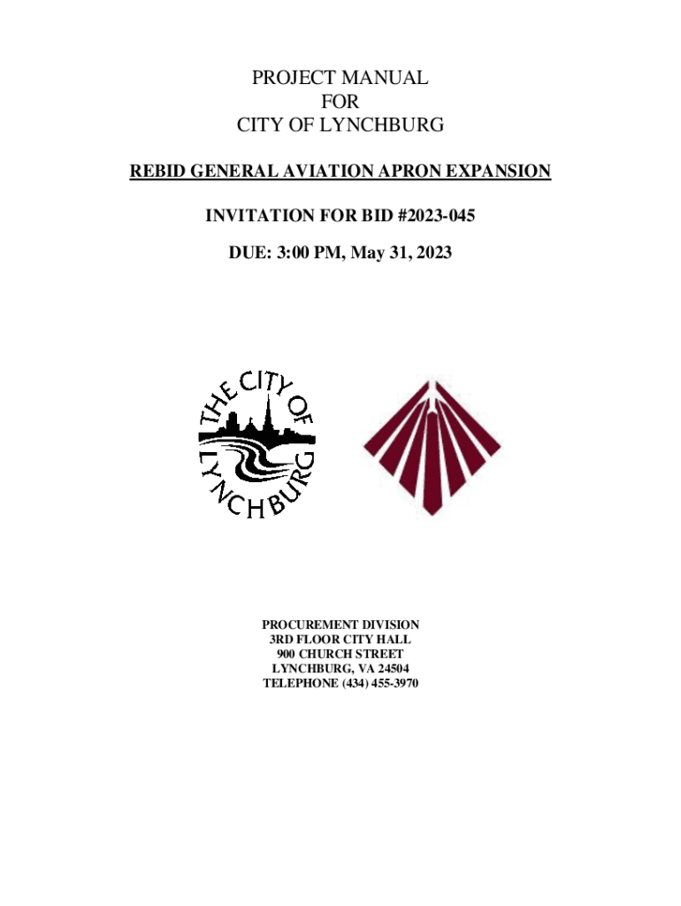 Fillable Online REBID GENERAL AVIATION APRON EXPANSION Fax Email Print ...