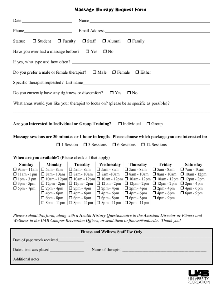 Fillable Online Massage Therapy Consent and Disclaimer Form Fax Email ...