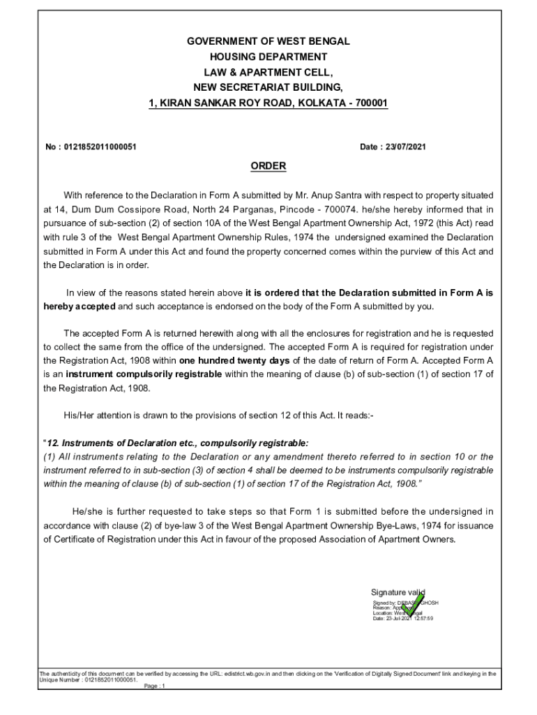 Fillable Online AAngan Form A accepted order.pdf Fax Email Print - pdfFiller