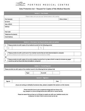 Fillable Online Request Form Medical Record Fax Email Print - pdfFiller