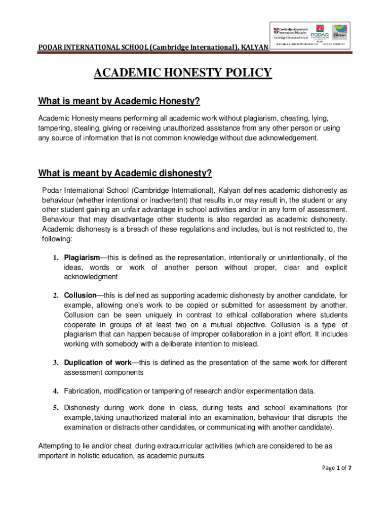 Fillable Online IntroductionAcademic Honesty PolicyHome - UGA Fax Email ...