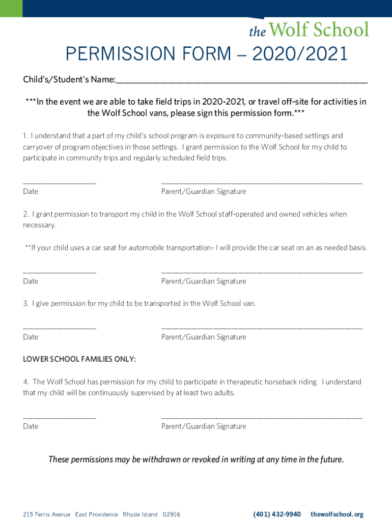Fillable Online How to create a field trip permission slip template Fax ...