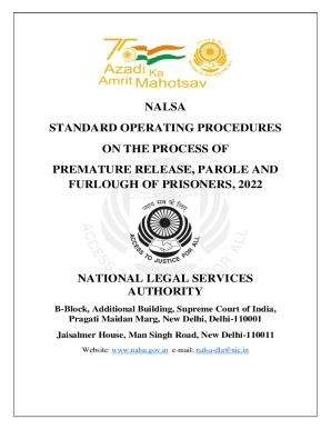 Fillable Online Form Uniform SOP For Convicts In Country To Secure ...