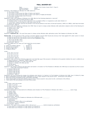 Fillable Online Principles of the Probation System (Part II - Paper II ...