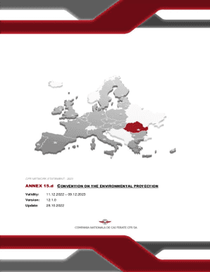 Fillable Online ANNEX 15.d CONVENTION ON THE ENVIRONMENTAL ... Fax ...