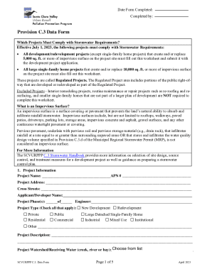 Fillable Online MRP 3.0 Provision C.3 Data Form - NET Fax Email Print ...