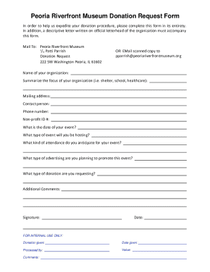 Fillable Online Lakeview Museum Donation Request Form.doc Fax Email ...