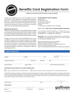 Fillable Online Benefits Card Registration Form Fax Email Print - pdfFiller